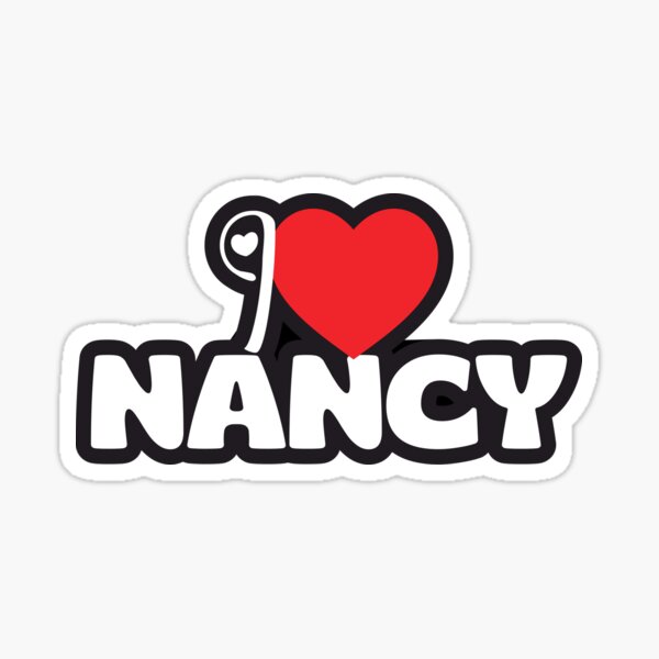 Pegatina «Amo a Nancy, caligrafía de Nancy, regalo para Nancy, regalo ...