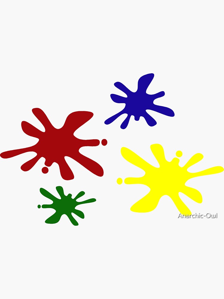 "Splat All Over" Sticker by Anarchic-Owl | Redbubble