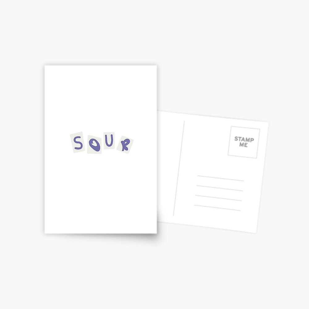 "Olivia Rodrigo sour letters " Postcard by cmbonde31 | Redbubble