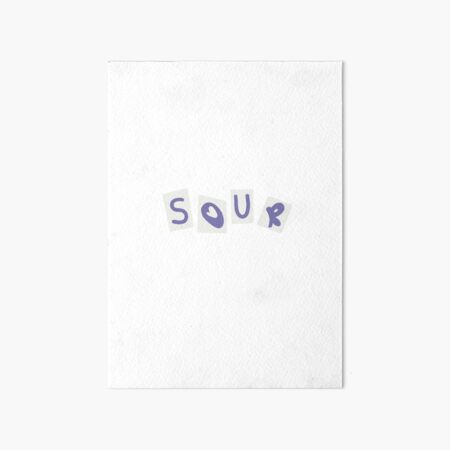 "Olivia Rodrigo sour letters " Art Board Print for Sale by cmbonde31 ...