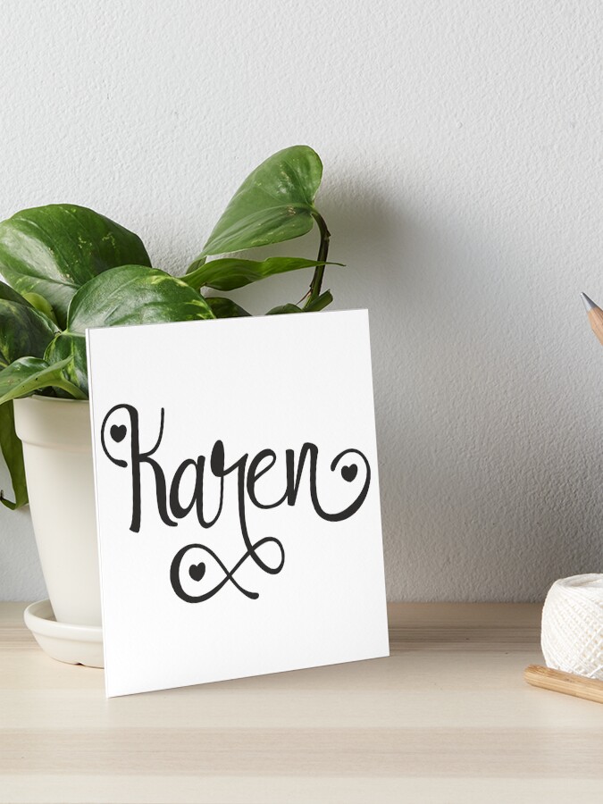 "Karen Name, Karen Calligraphy, Gift for Karen, Custom Gift Karen ...