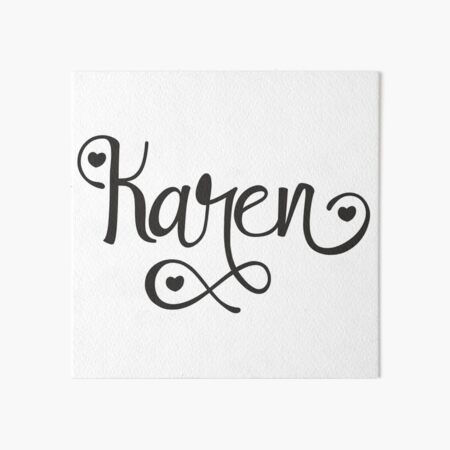 "Karen Name, Karen Calligraphy, Gift for Karen, Custom Gift Karen ...