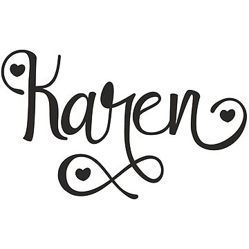 "Karen Name, Karen Calligraphy, Gift for Karen, Custom Gift Karen ...