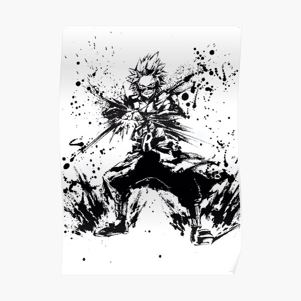 "My Hero Academia - Kirishima Ink" Poster for Sale by Manakasan | Redbubble