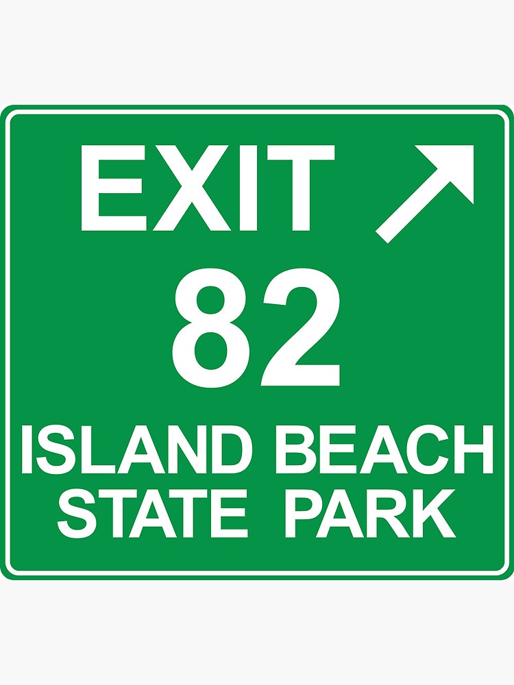 "Exit 82 - Island Beach State Park Exit Sign" Art Print for Sale by ...