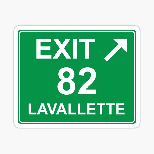 "Exit 82 Lavallette" Sticker by dodgemdesigns | Redbubble