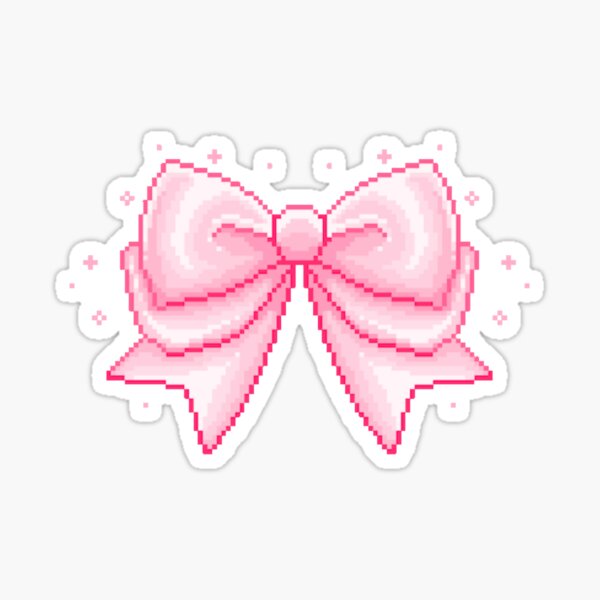 "Pink Pixel Ribbon" Sticker for Sale by crimsonBlush | Redbubble