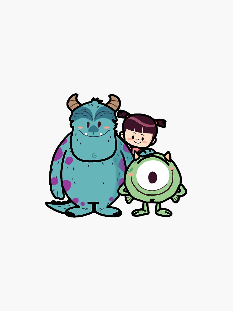 "Sticker monsters inc" Sticker for Sale by micacornide | Redbubble
