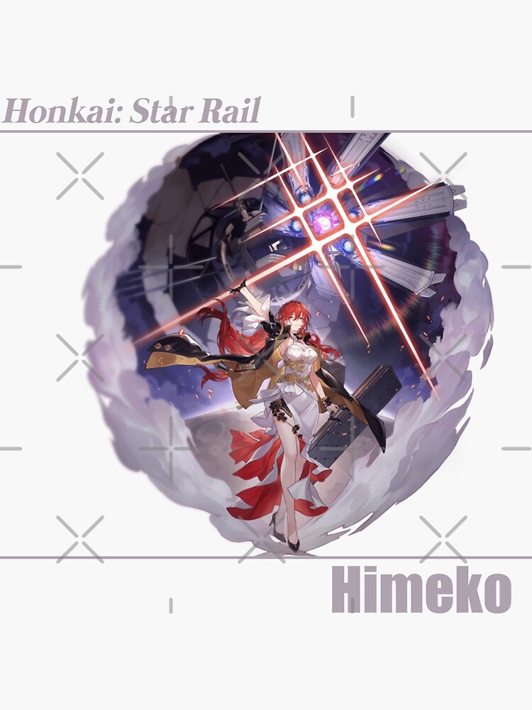 "Honkai Star Rail Himeko" Sticker for Sale by HerrscherOfArt | Redbubble