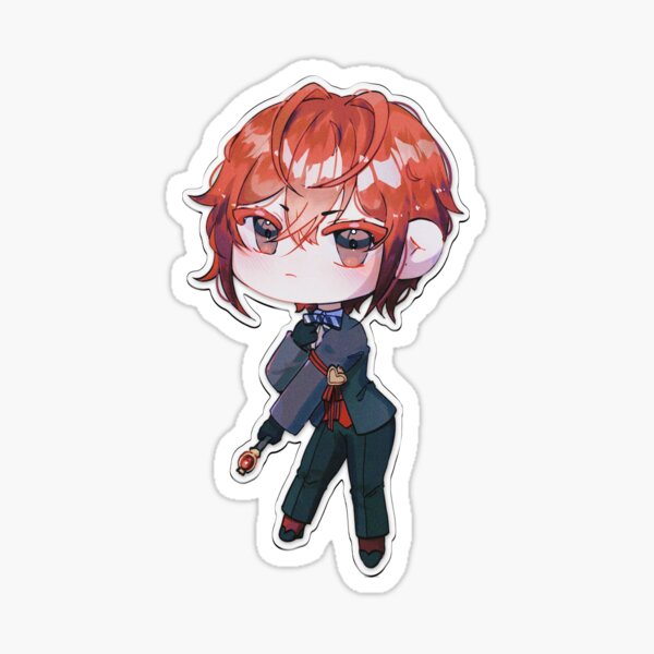 "riddle rosehearts twisted wonderland twst chibi sticker" Sticker by ...