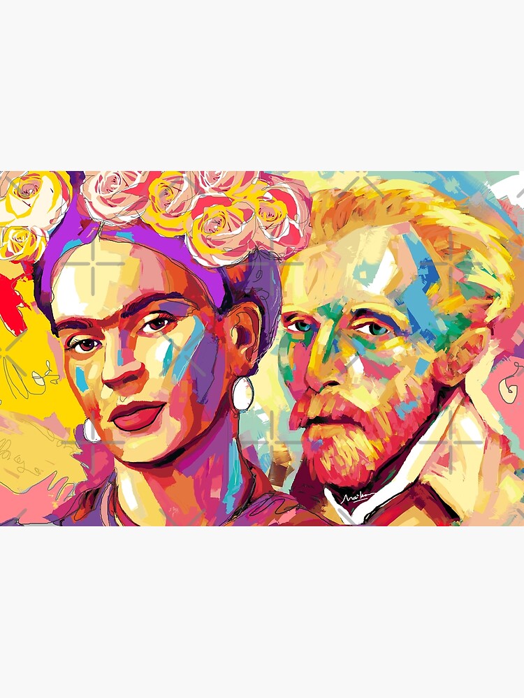 "Frida Kahlo Van Gogh" Poster for Sale by ArtMailsonCello | Redbubble