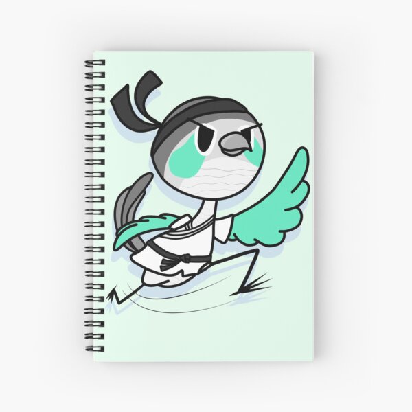 "Ari The Ninja Bird" Spiral Notebook by Jamtastic | Redbubble