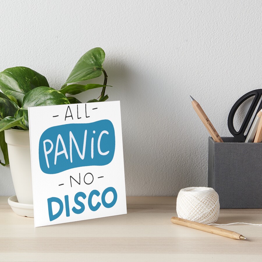 "All Panic No Disco Sticker, Anxiety, Mental Health Awareness Sticker ...