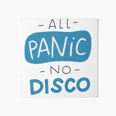 "All Panic No Disco Sticker, Anxiety, Mental Health Awareness Sticker ...