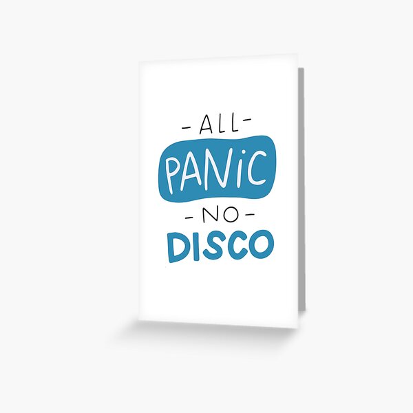 "All Panic No Disco Sticker, Anxiety, Mental Health Awareness Sticker ...