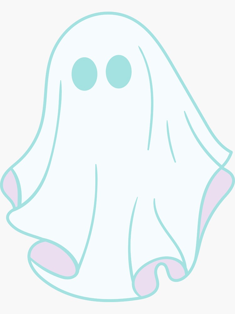 "Spooky White Sheet Ghost" Sticker for Sale by starclan | Redbubble