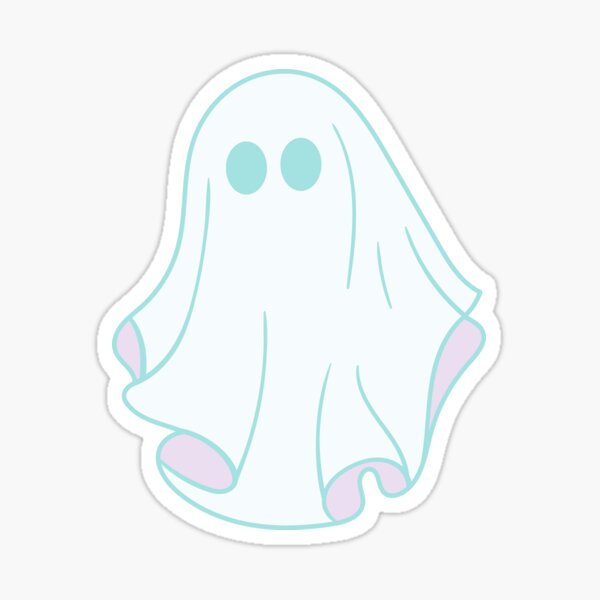 "Spooky White Sheet Ghost" Sticker for Sale by starclan | Redbubble