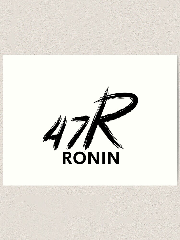 "RONIN 47R black and white stacked logo " Art Print for Sale by RONIN ...