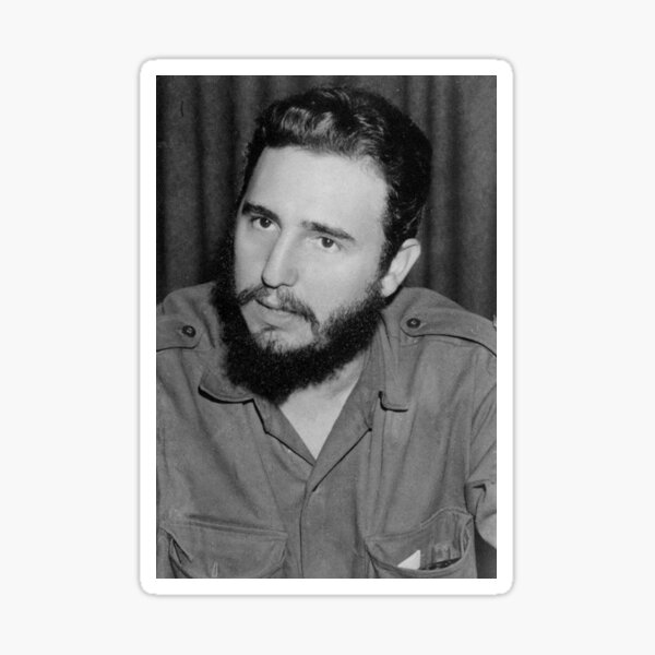 "Fidel Castro Cuban revolutionary and politician" Sticker by ...