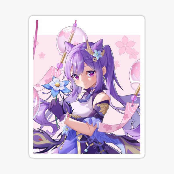 "Keqing Genshin Impact Electro Vision Liyue" Sticker by shopdokidoki ...