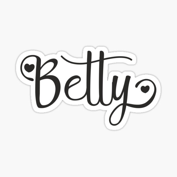 "Betty Name, Betty Calligraphy, Gift for Betty, Custom Gift Betty ...