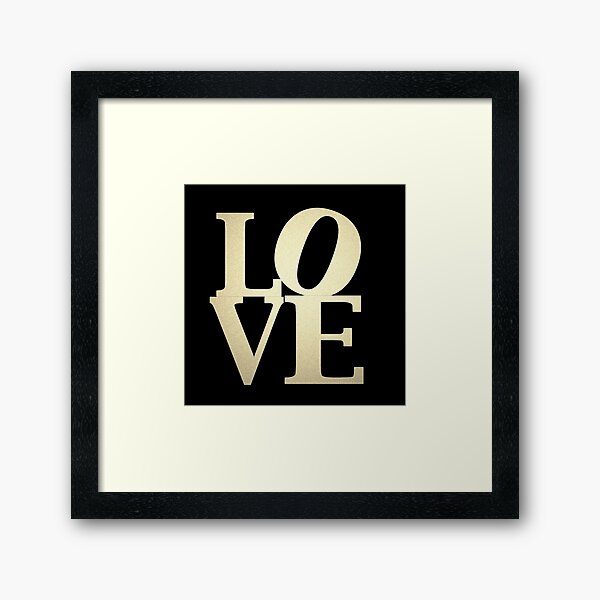 "Love Park Philadelphia Sign" Framed Art Print for Sale by plintner ...