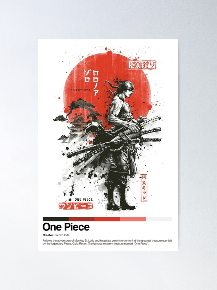 One Piece Poster, Roronoa Zoro Poster sold by Yevette_Installation ...