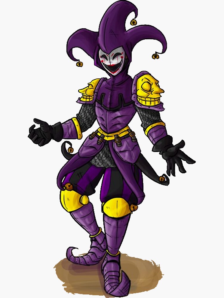 "Purple Jester" Sticker for Sale by JesterOfMadness | Redbubble