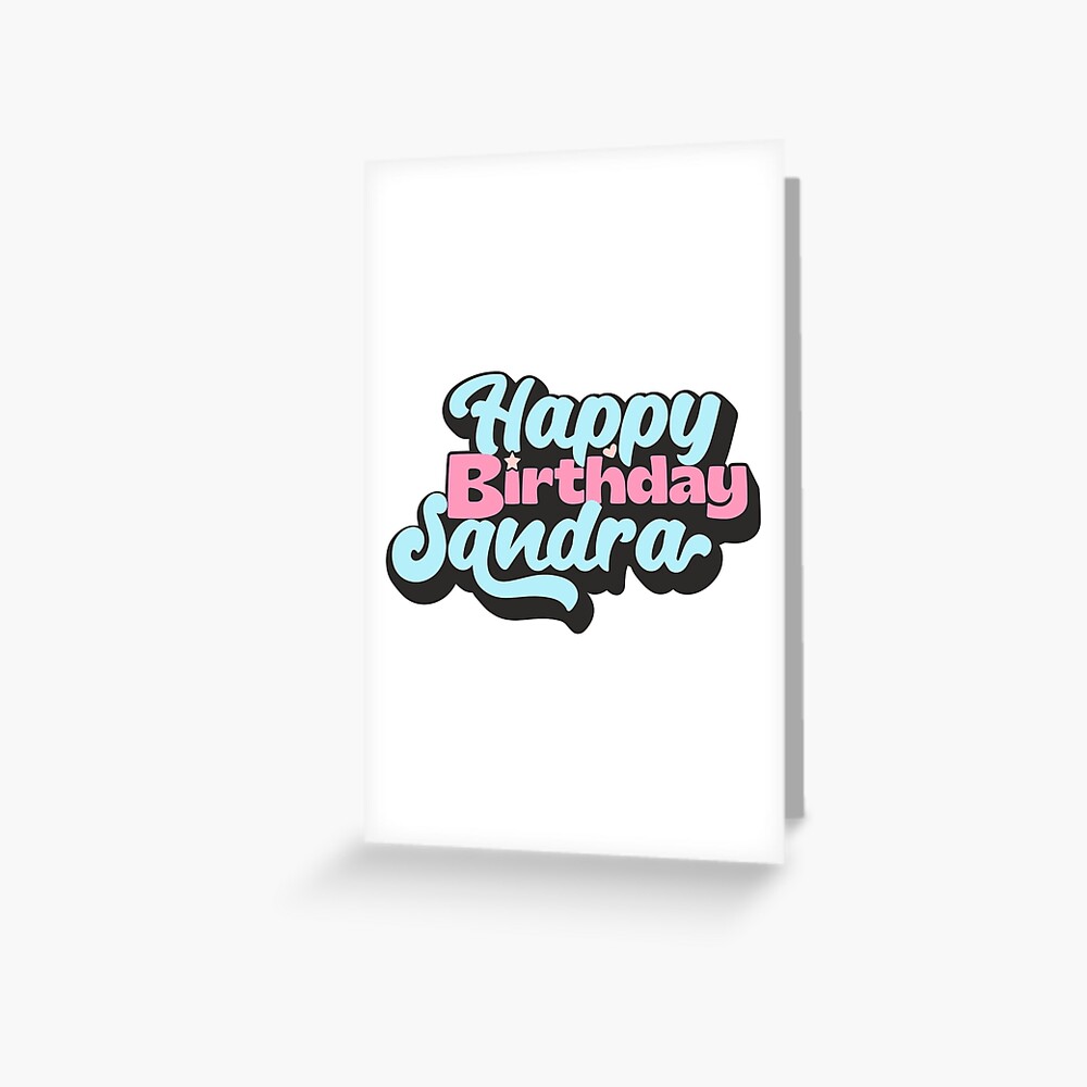 "Happy Birthday Sandra, Gift for Sandra, Custom Gift Sandra ...