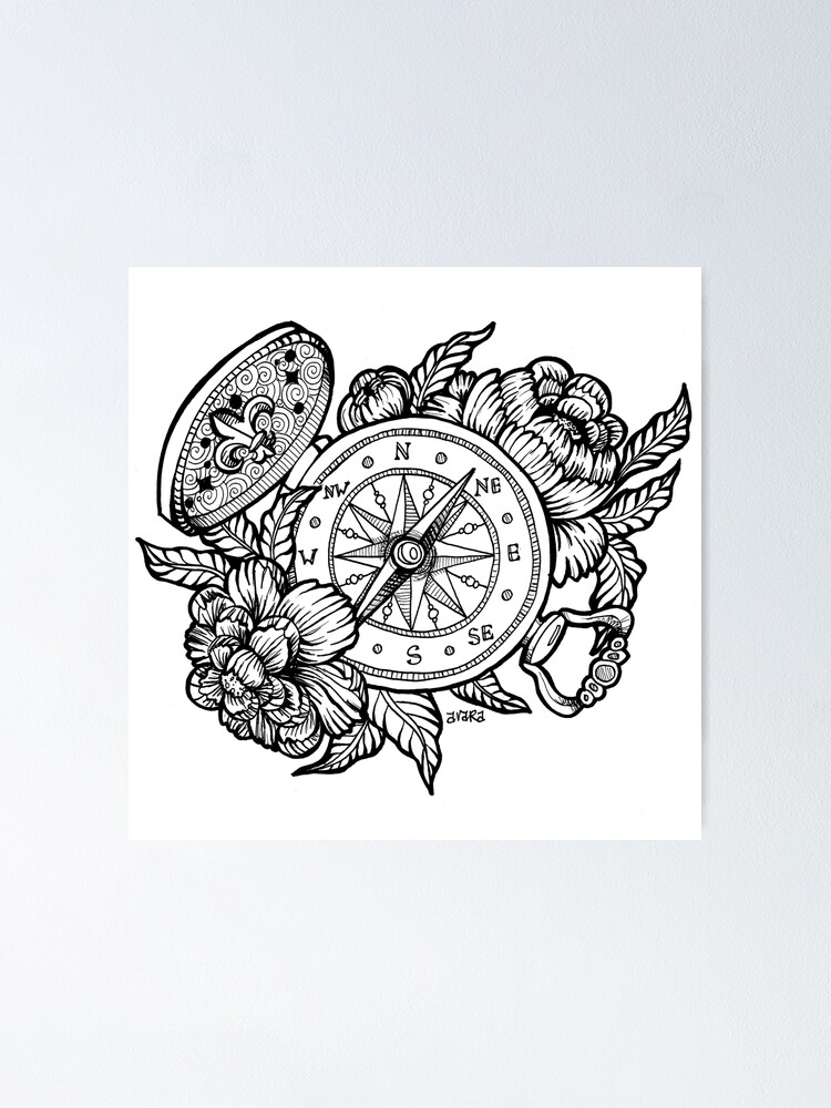 "A Way to Find Your Way (Line Art Version) " Poster for Sale by Avara ...