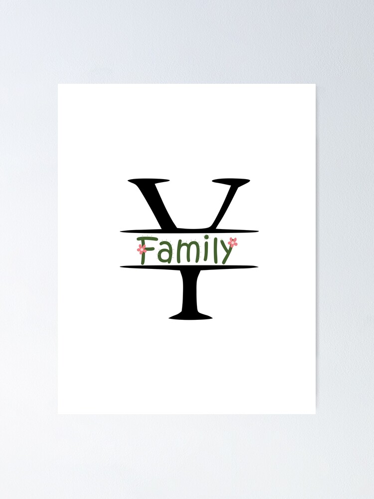 " Letter Y, Family monogram" Poster for Sale by Fashionxj | Redbubble