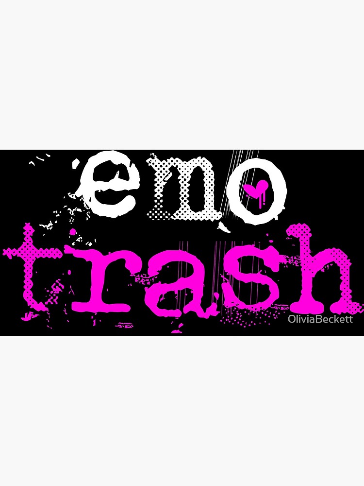 "Emo Trash" Poster for Sale by OliviaBeckett | Redbubble