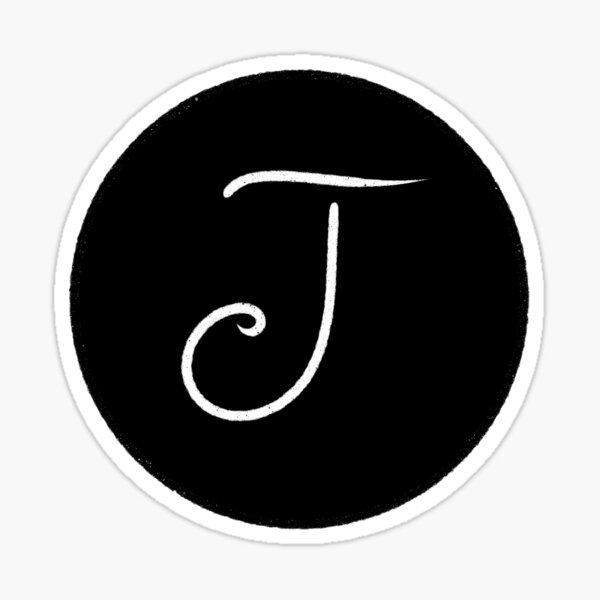 "Handwritten Initials, letter J sticker" Sticker for Sale by penandyarn ...