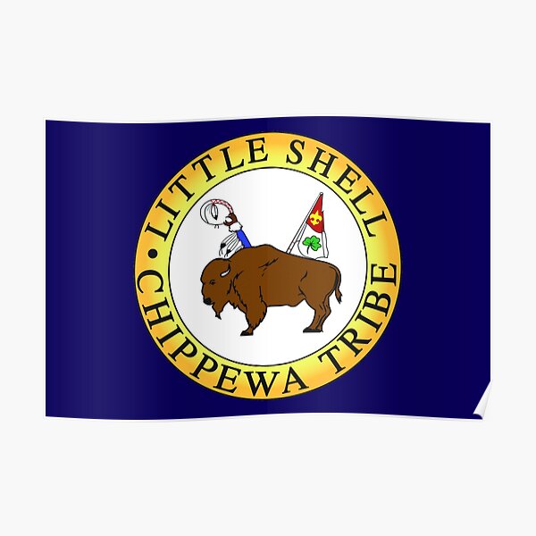 "Flag of Little Shell Tribe of Chippewa Indians of Montana USA" Poster ...