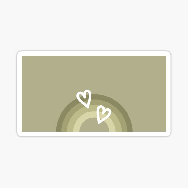 "Rainbow with hearts" Sticker for Sale by yonushka | Redbubble
