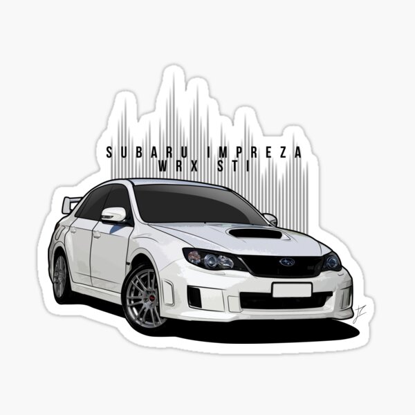 "Subaru Impreza WRX STi - car jdm" Sticker by IchigoDesign | Redbubble