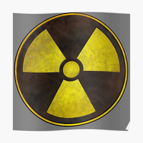 "Radioactive Fallout Symbol - Geek Science" Poster for Sale by ...