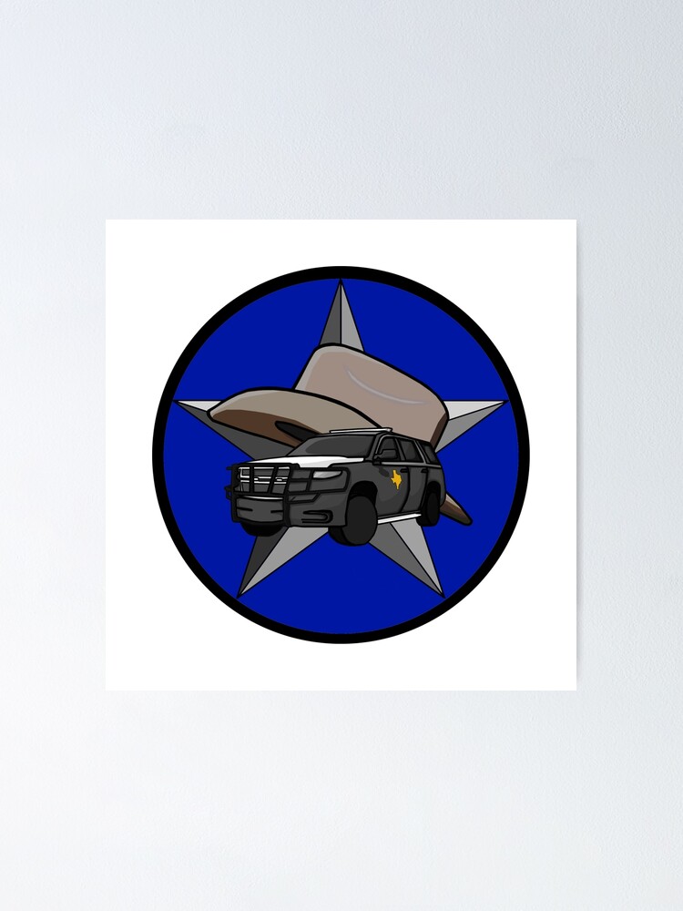 "Texas State Trooper (Blue, Star)" Poster for Sale by KaeDaeDesigns ...