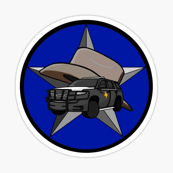 "Texas State Trooper (Blue, Star)" Sticker for Sale by KaeDaeDesigns ...