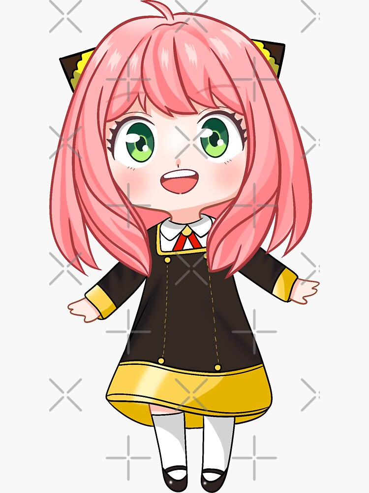 "Anya Forger Original Artwork" Sticker by LadyFeatherbutt | Redbubble