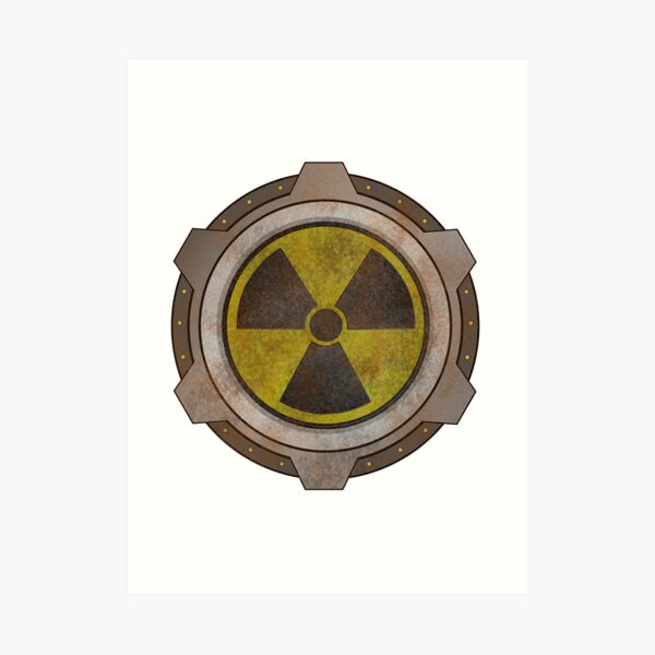 "Radioactive Fallout Symbol - Vault Shelter Geek Gamer" Art Print for ...