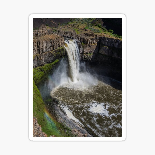 "Palouse Falls Waterfall Washington" Sticker by Lostlogo | Redbubble