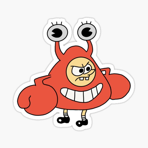 "Promoting the Krusty Krab" Sticker by Vortex10961 | Redbubble