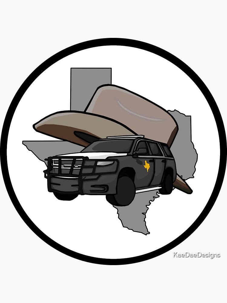 "Texas State Trooper (Texas)" Sticker for Sale by KaeDaeDesigns | Redbubble