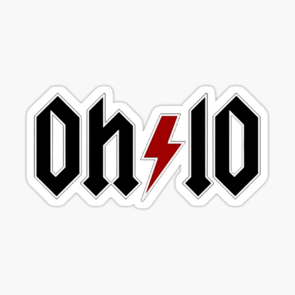 "Ohio Logo Design" Sticker by BeachHouseArt | Redbubble