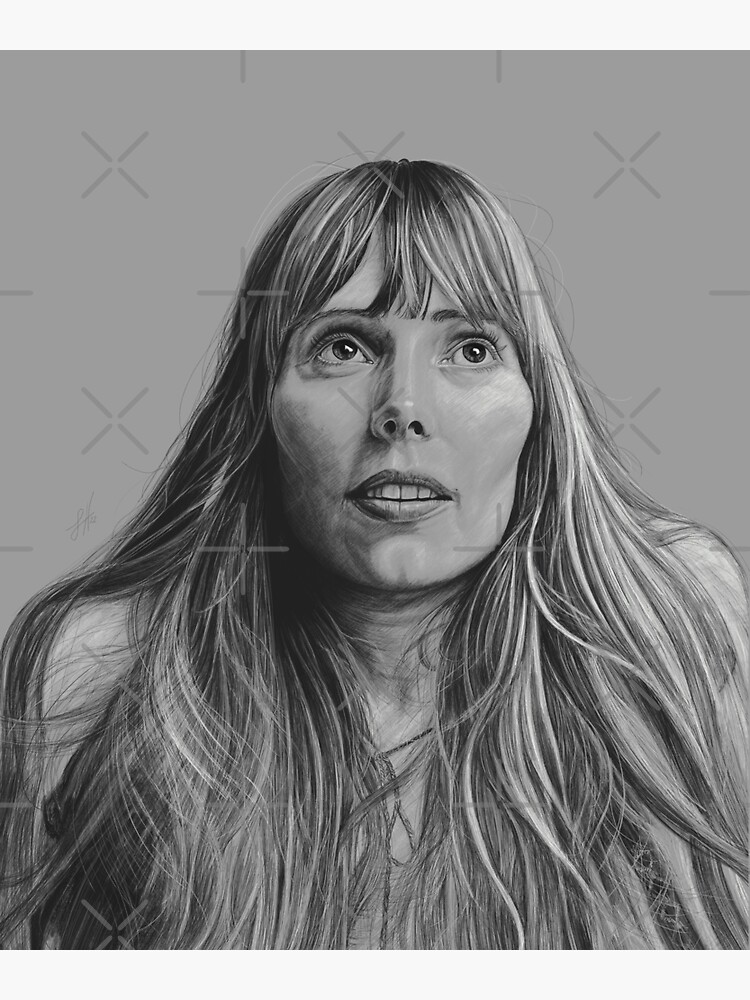 "Joni Mitchell Drawing" Sticker for Sale by sophiedesigns | Redbubble