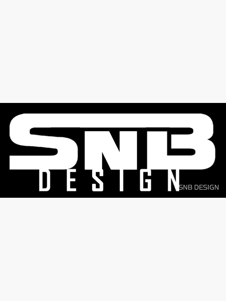 "SNB DESIGN White Logo" Poster by narkour | Redbubble