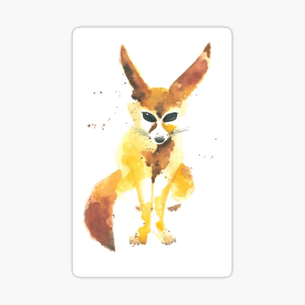 "Fennec Fox" Sticker by ameecherie | Redbubble