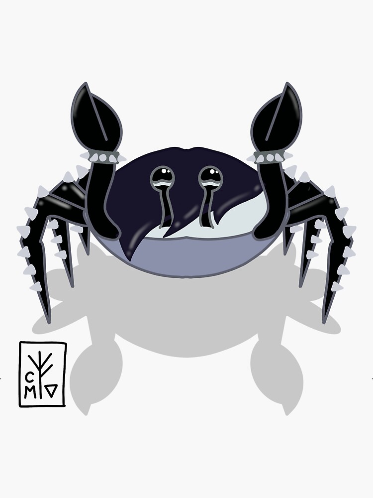"Emo Crab" Sticker for Sale by CupcakeMoon-art | Redbubble