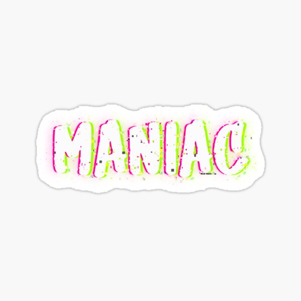 "Maniac (White) " Sticker for Sale by HallyuHeaven | Redbubble